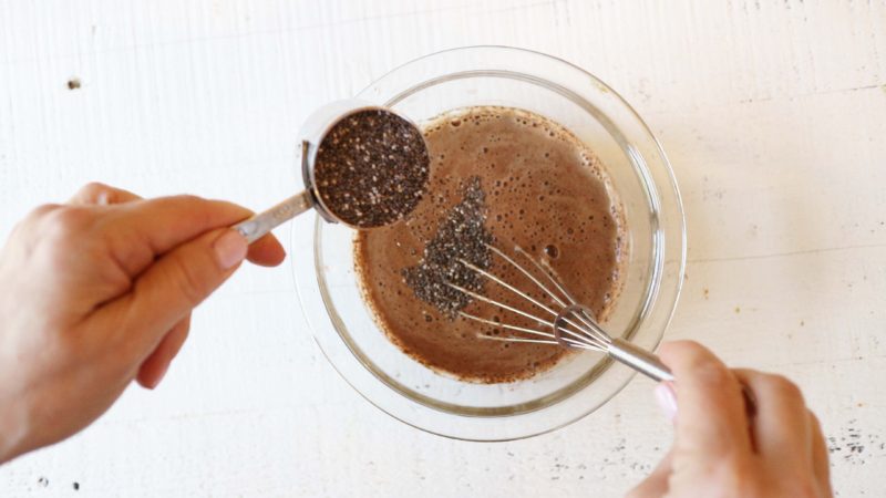 A quick, easy and delicious breakfast, Mocha Chia Seed Pudding! • Sage ...